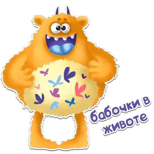 Набор стикеров для Telegram «Монстрики»