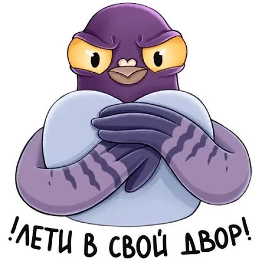 Набор стикеров для Telegram «Голубь»