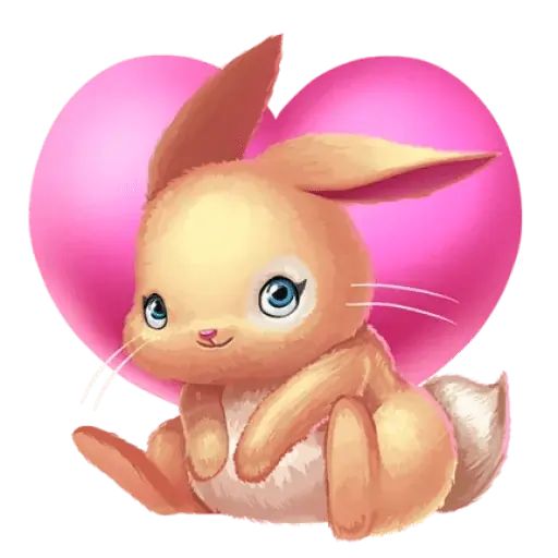 Набор стикеров для Telegram «Милашка Кролик»